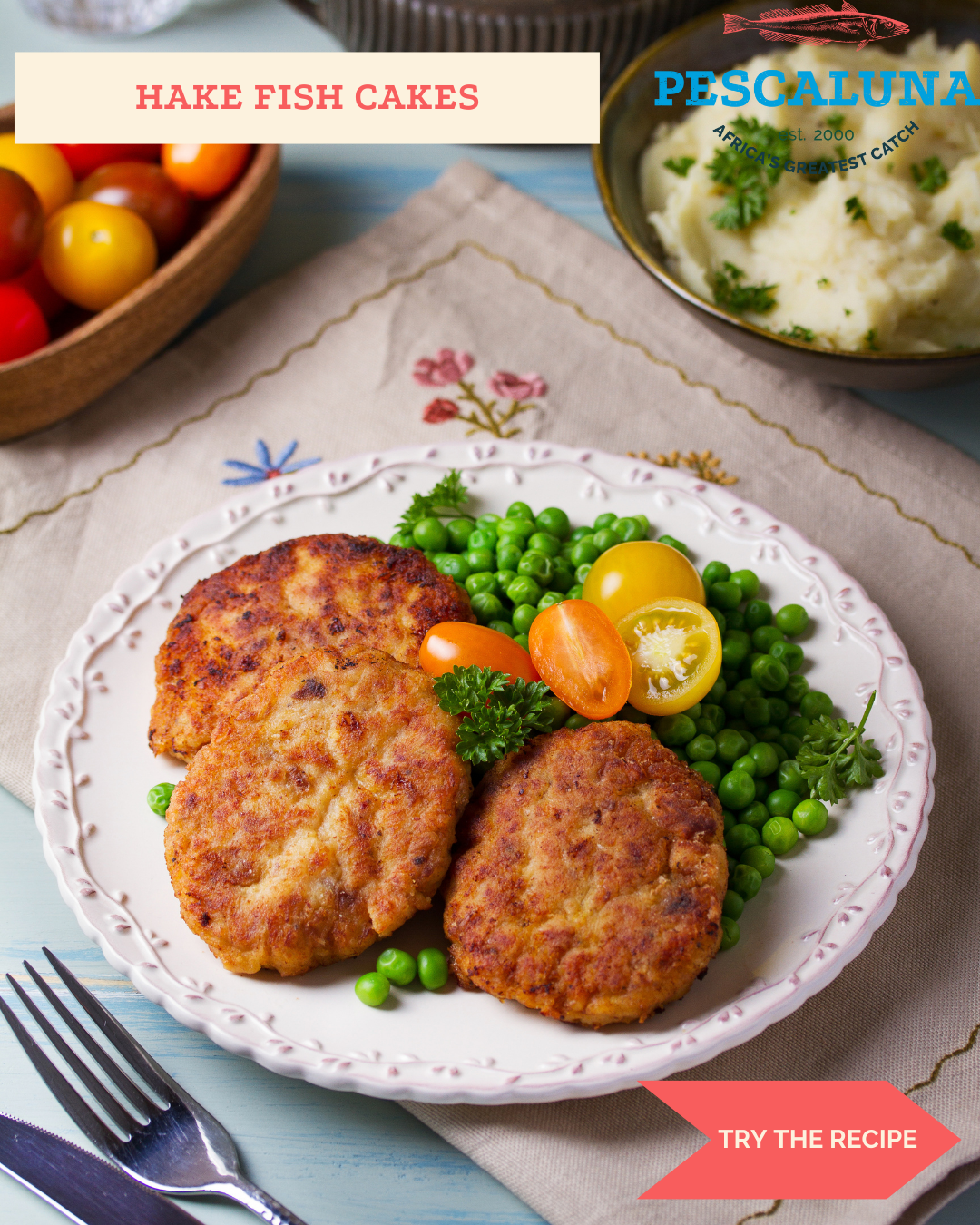 Hake Fish Cakes – Pescaluna